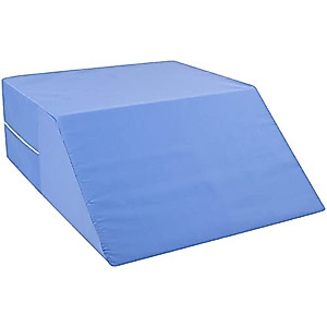 DMI Wedge / Leg /Bolster Pillow, FSA Eligible Incline Pillow for Leg Elevation, Snoring, Circulation, Pregnancy, Sciatica, Leg Rest or Foot Elevation, Blue, 24 x 20 x 8