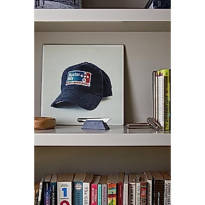 Craighill Desk Plinth Knife Holder - Handmade Cast Concrete Knife Display Stand, Home Office Decor, Sculptural Design, Artisan Craftsmanship, 4 oz - Slate