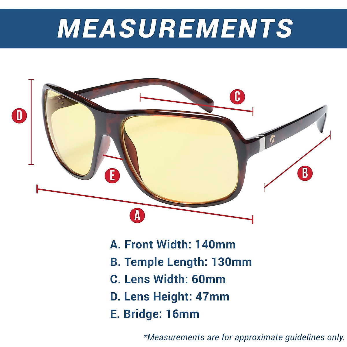 Eagle Eyes NIGHT-LITE NAVIGATOR NIGHT DRIVING Glasses- Tortoise