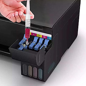 TBTeek 10ml Plastic Measuring Syringe with Long Needle for Feeding Pets, DIY Crafts, Liquid Separation, Measuring, Industrial Application, Ink Cartridge Refill Ink, Perfume Dispensing-6 Pack