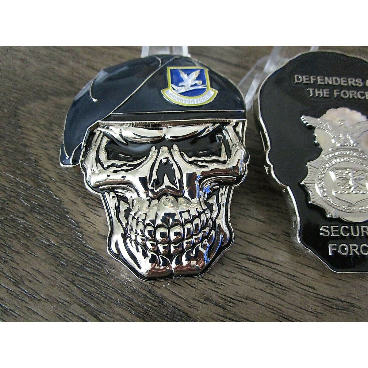 USAF Security Forces MP's SF Defenders of The Force Reapers Skull Challenge Coin