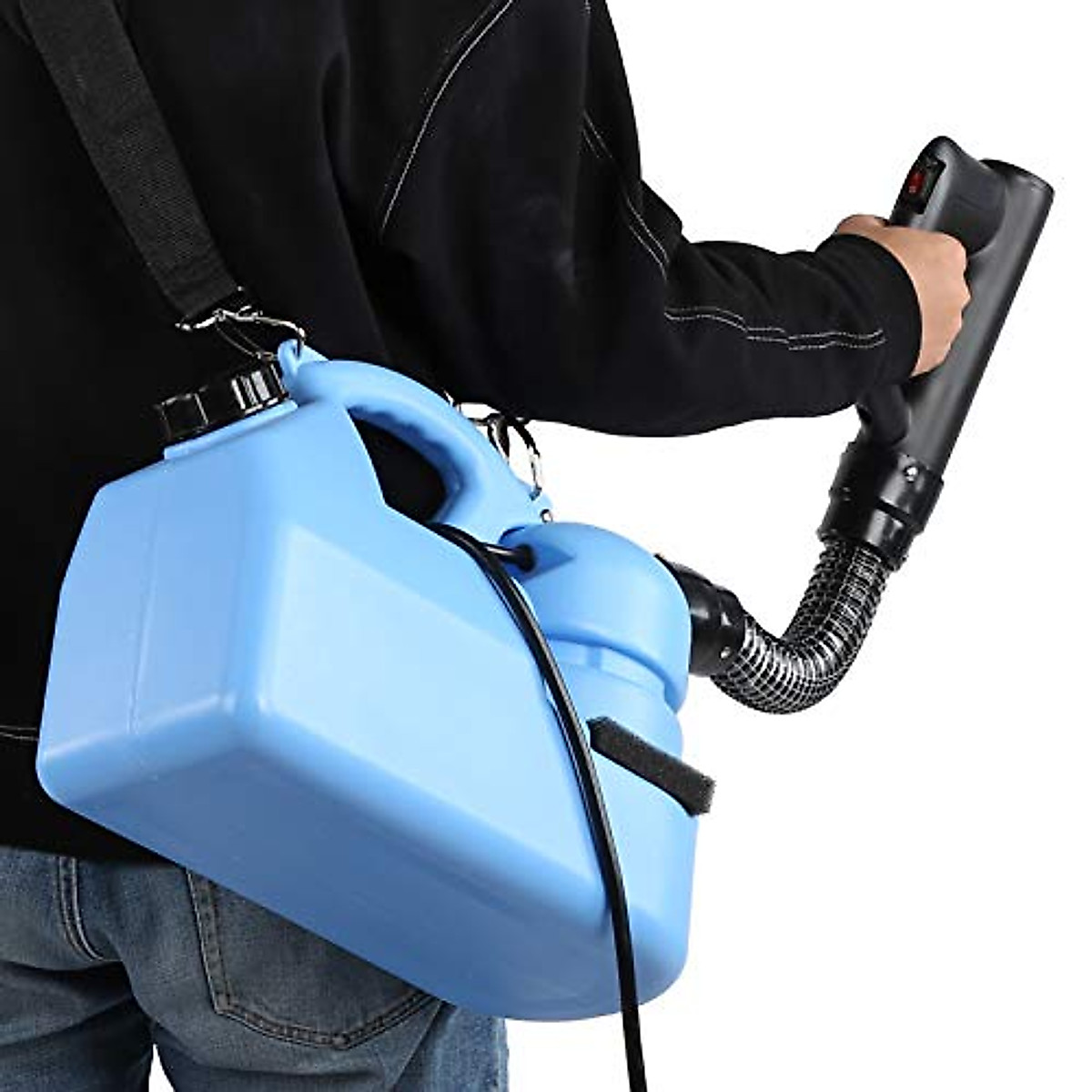 Electric Fogger Sprayer, 850W Portable Adjustable Spray Volume Haneheld Fogger Sprayer, High Efficiency 8L for Garden Communities(Pisa Leaning Tower Type)