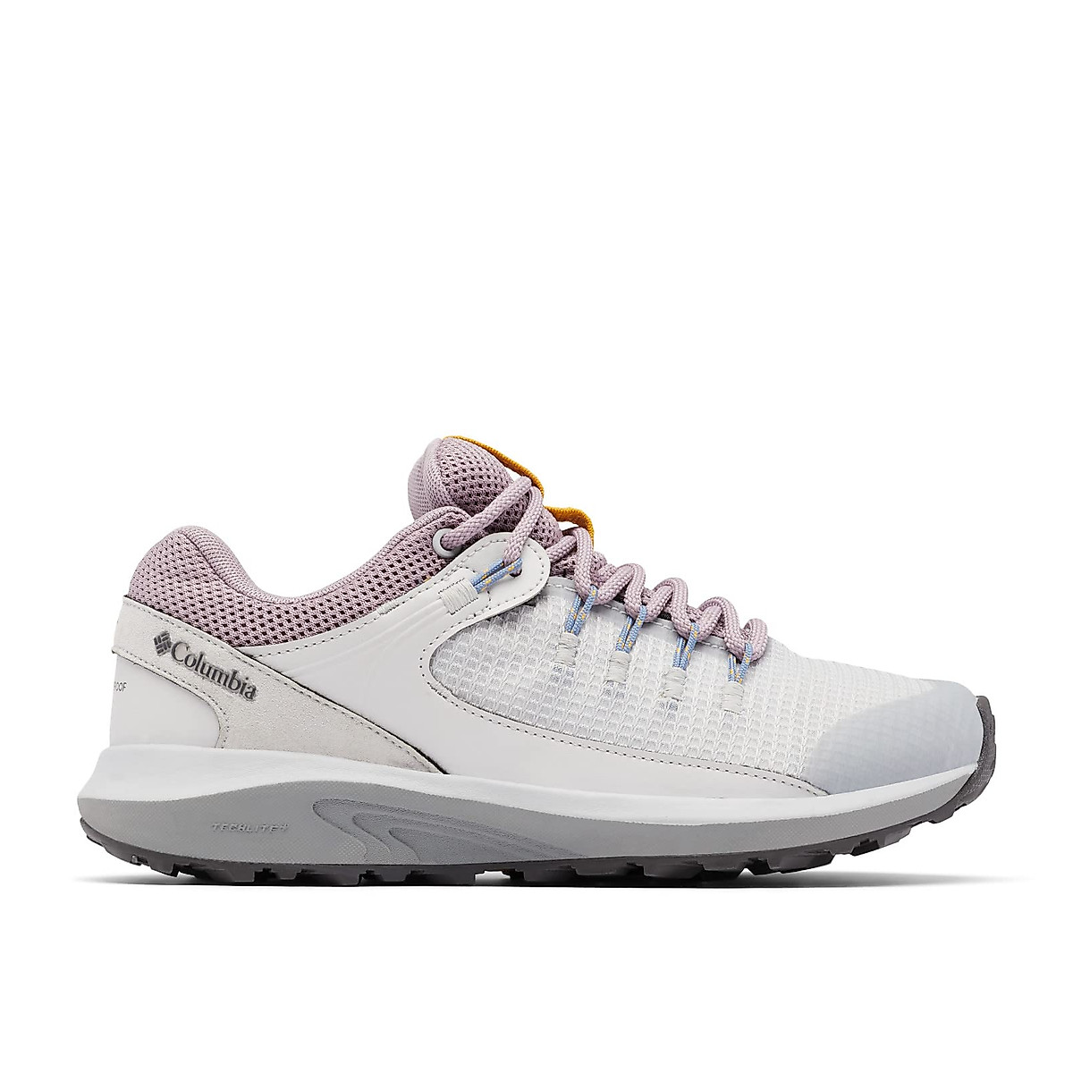 Columbia Women's Trailstorm Waterproof, Grey Ice/Shale Mauve, 9