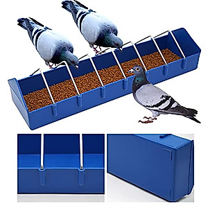 MINYULUA Pigeon Cage Door with 2pc Large Pigeon Feeder and Bird Leg Bands, Pigeon Loft Door for Parrots Bird Poultry Racing Pigeon Supplies, Food Dish Dispenser Tool