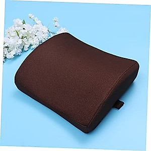 Lumbar Pillow for Car Back Support Pillow Back Cushion Car Lumbar Back Pillow Waist Protection Cushion Car Cushion Slow Pillow Support Pad Lumbar Support Sponge Office Black/1301 ( Color : Coffee , Si