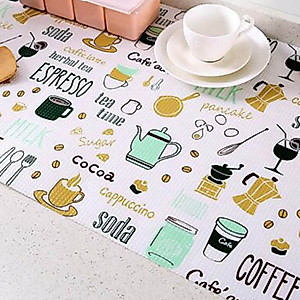 Shelf Liners 2 Roll Kitchen Table Mat Drawers Cabinet Cupboard Placemat Waterproof Oilproof Shoes Cabinet Mats