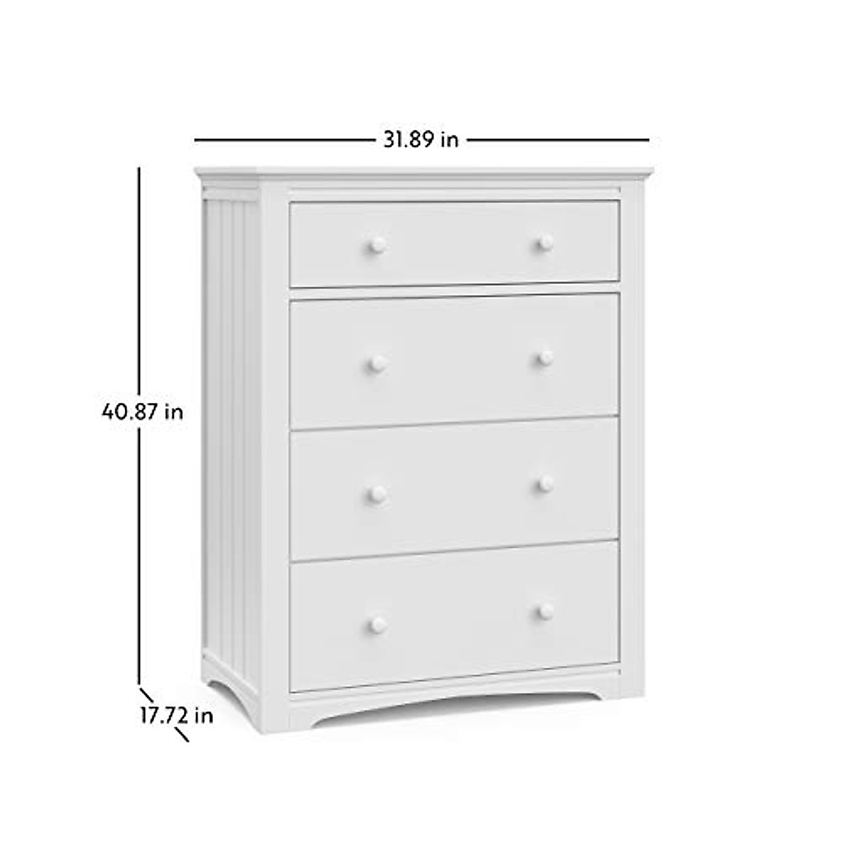 GRACO HADLEY 4 DRAWER CHEST - PEBBLE GRAY
