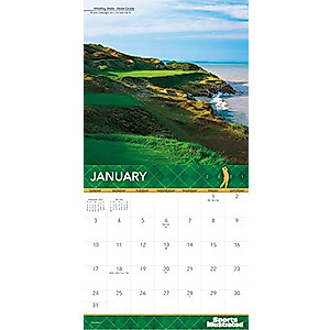 2021 Sports Illustrated Golf Courses Wall Calendar