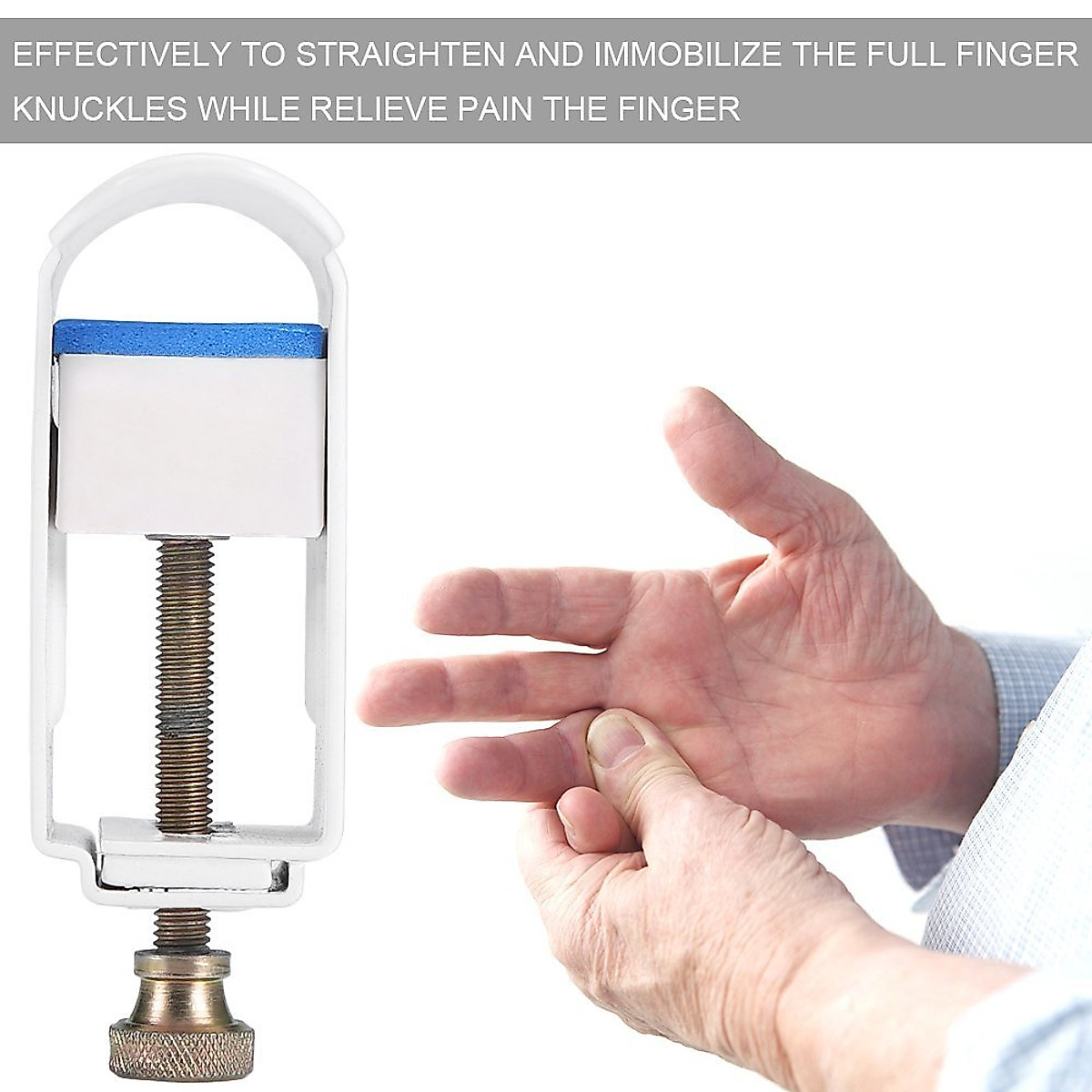 Finger Straightener Splint,Finger Straightener Splint Brace Corrector Support, Hand Finger Arthritis Injury Pain Relief Holder Fingers Extended Finger Fixed Rehabilitation Assist Tool