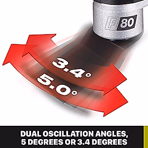 Rockwell AW400 F80 Sonicrafter 4.2 Amp Oscillating Multi-Tool with 9 Accessories and Carry Bag