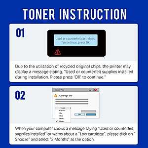 Valinkso 206X Toner Cartridges 4 Pack High Yield (with Chip) Compatible Replacement for HP 206X 206A W2110X W2110A Work for HP Color Pro MFP M283fdw M283cdw Pro M255dw M283 M255 M282 Series Printer