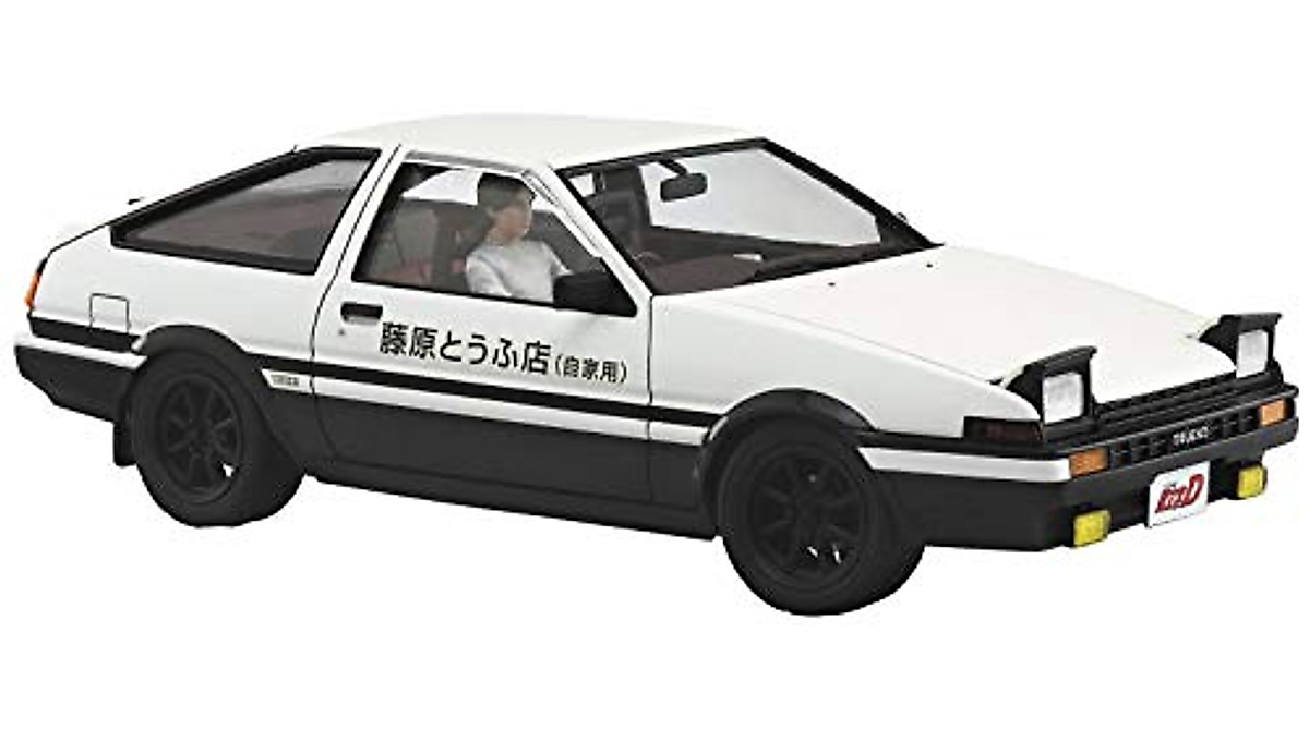 Aoshima Initial D Fujiwara AE86 Trueno Model Kit - 1:24 Scale