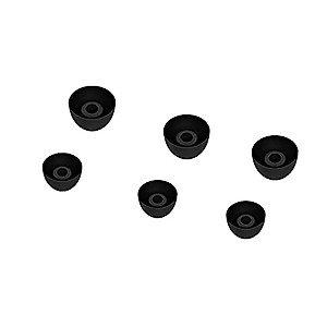 OCUhome 3 Pairs Soft Silicone Ear Tips for Buds 2,Ear Tips Replacement with Three Sizes S/M/L,No Silicone Eartips Pain Reducing Noise Earbuds Anti-Slip Replacement Ear Black