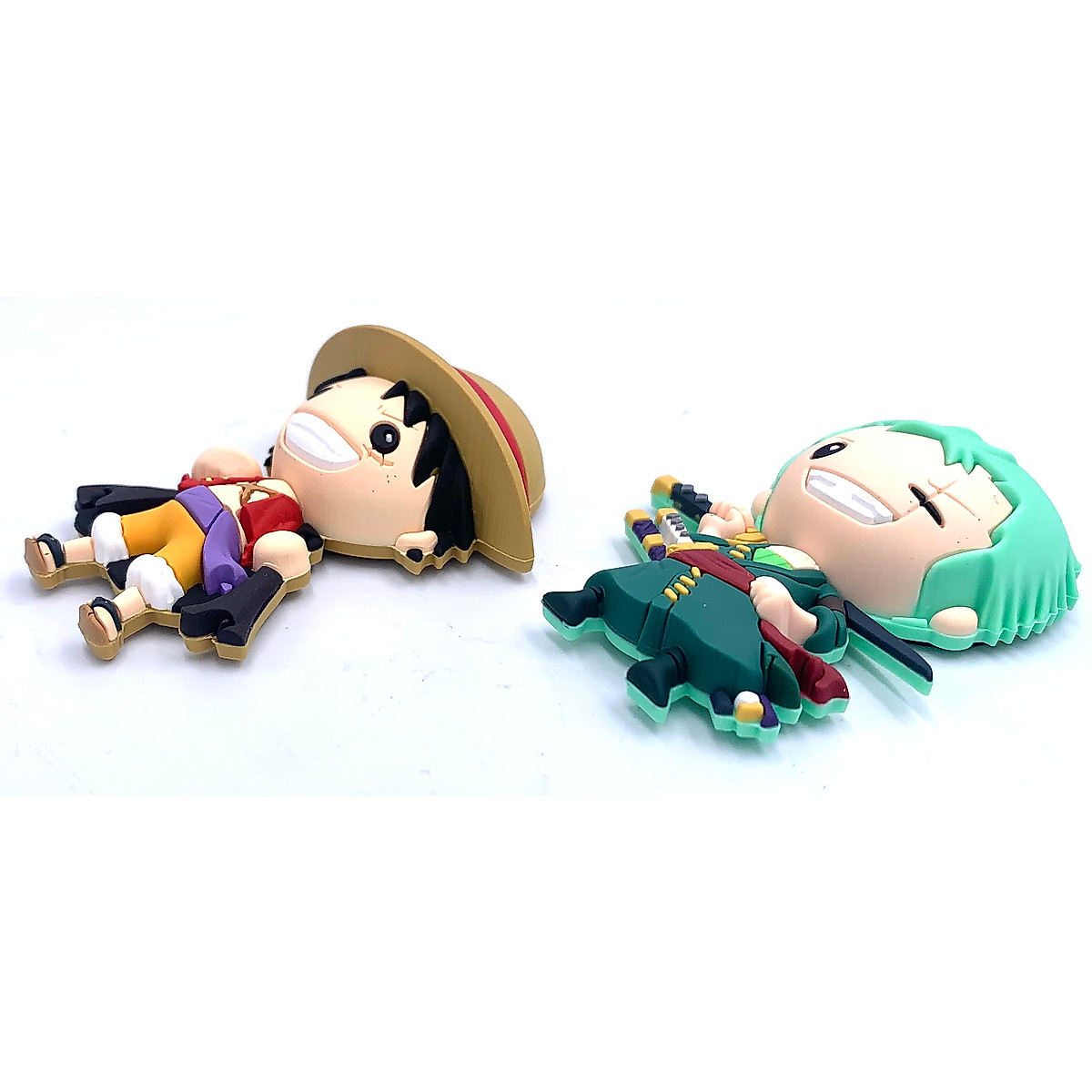 Monogram One Piece Monkey D. Luffy with Cape & Zoro 2 Piece 3D Foam Figure Magnet Set - Magnet for Refrigerators and Lockers