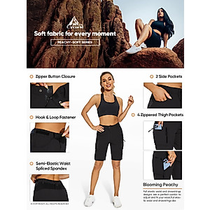 Cycorld Women's-Mountain-Bike-Shorts, Cycling Padded Biking Shorts with Pocket (Black, X-Large)