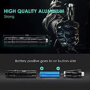 JCKSY Green Beam Pointer, High Power Long Range Adjustable Focus with Star Cap Handheld Light, for Hiking Indoor Outdoor Teaching Camping Travel