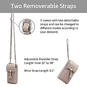 Pearl Angeli Small Crossbody Phone Bag RFID Women Wallet Cellphone Credit Card Purse with Adjustable Shoulder Strap