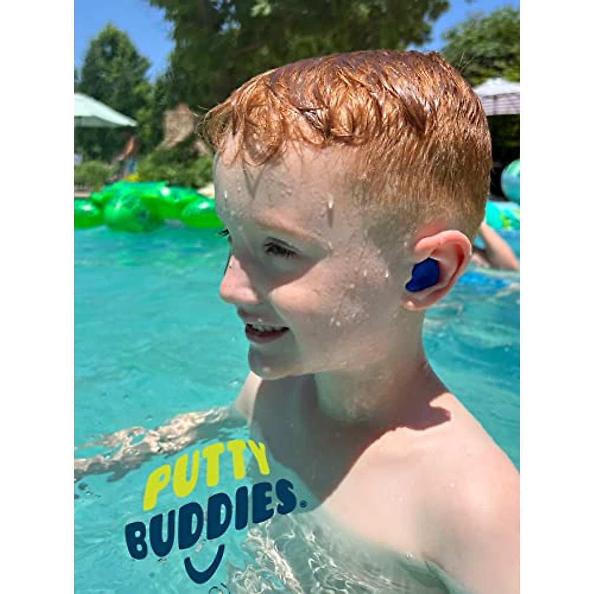 PUTTY BUDDIES Original Swimming Earplugs 3-Pair Pack (Purple/Teal/Magenta)