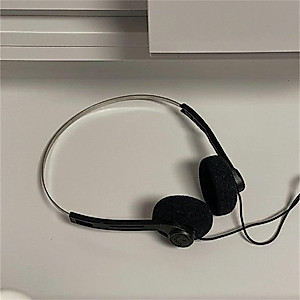 Retro Over-Ear Headphone,Walkman Headphone Vintage Feelings Underwire Headphone Hi-Fi Stereo Black Orange Ear Pad Headphone(Orange)