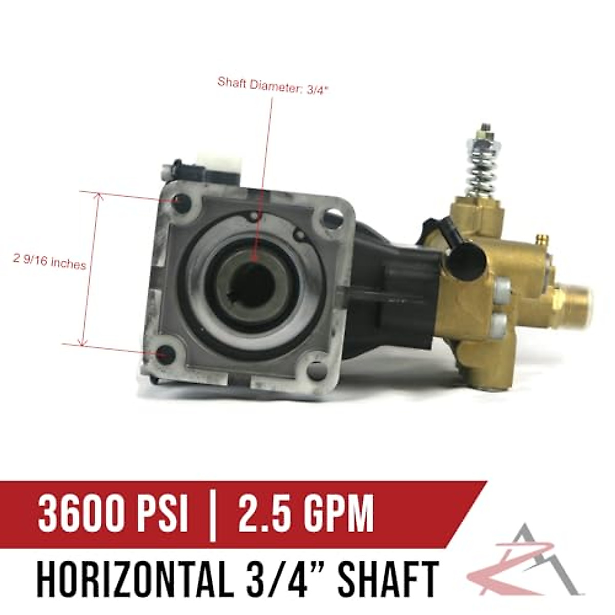 The ROP Shop | 3600 PSI Power Pressure Washer Water Pump, 2.5 GPM for Dewalt DH3028, DXPW3025