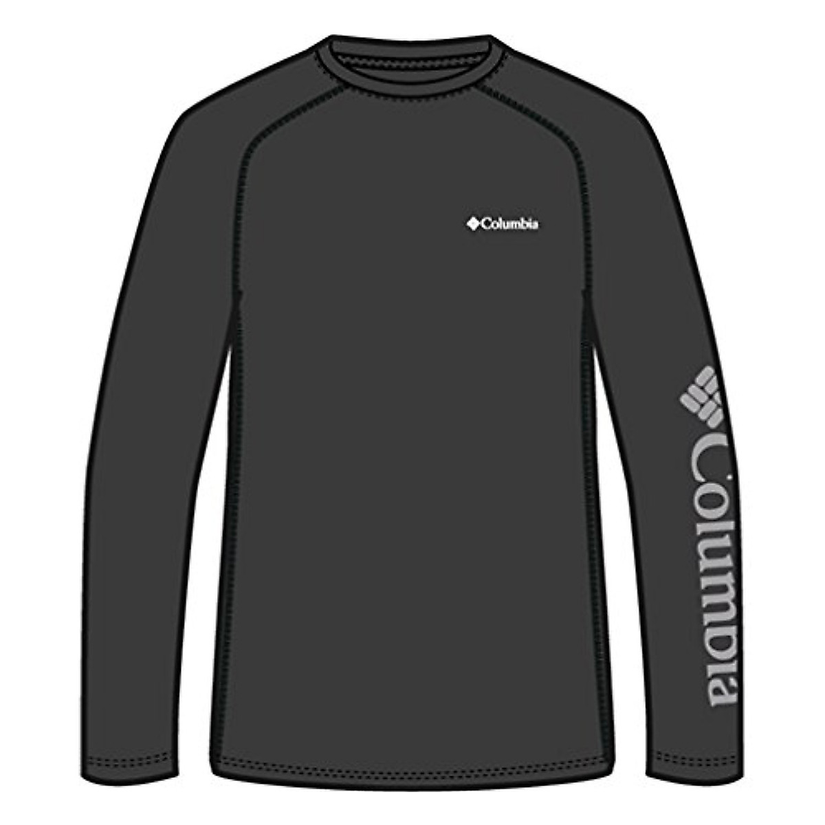 Columbia Men’s PFG Terminal Tackle Destination Long Sleeve, Sun Protection, Red Spark/Georgia, Large