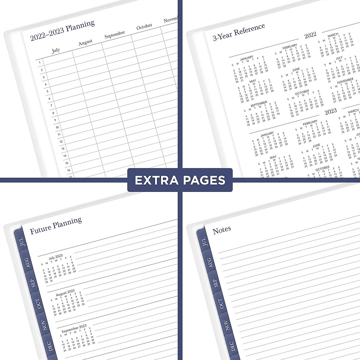 Cambridge 2022-2023 Planner, Weekly & Monthly Academic, 8-1/2" x 11", Large, Joyful Floral (1619-905A)