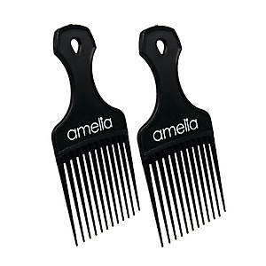 7in Plastic Pick Comb, pack of 2