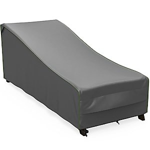 NUPICK Patio Chaise Lounge Cover, 86 Inch Outdoor Furniture Chair Cover, 100% Waterproof, Rip-Stop and Weather Resistant, Grey