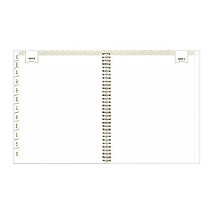 2023-2024 Day Designer Elle Frosted Polypropylene Weekly/Monthly Academic Planning Calendar, 8-1/2" x 11", Blue, July 2023 to June 2024, 142487