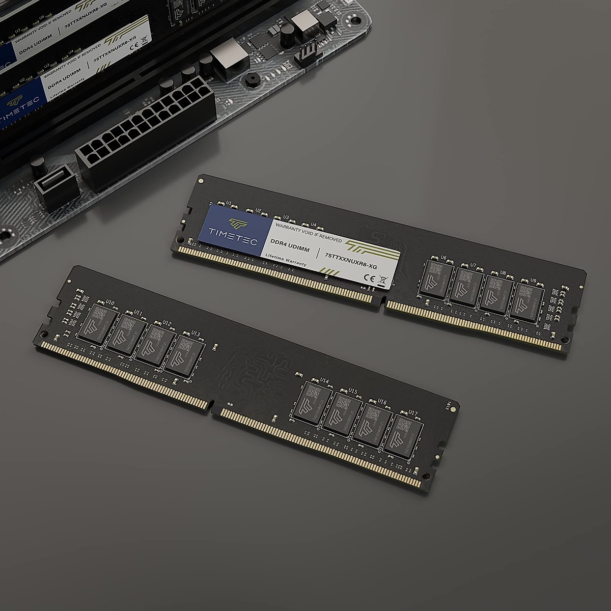 Timetec 16GB KIT(2x8GB) DDR4 2400MHz PC4-19200 Non-ECC Unbuffered 1.2V CL17 1Rx8 Single Rank 288 Pin UDIMM Desktop PC Computer Memory RAM Module Upgrade (16GB KIT(2x8GB))