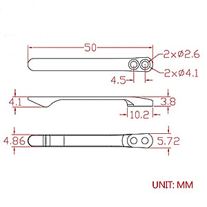 CIVIVI Titanium Pocket Clip with Titanium Screws, Suitable for Models Listed on the Product Description T001B (Black)
