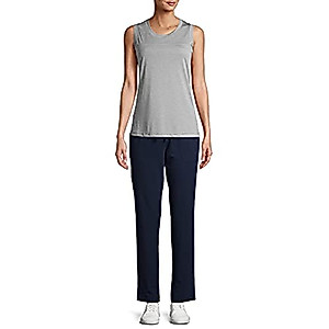 Athletic Work Women's Core Knit Pants (Large Petite, Blue) 12-14 Petite