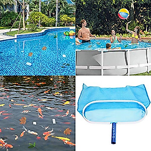 SUKKI Heavy Duty Pool Net Deep Bag Pool Skimmer Leaf Cleaning Pool Rake Fine Mesh Net