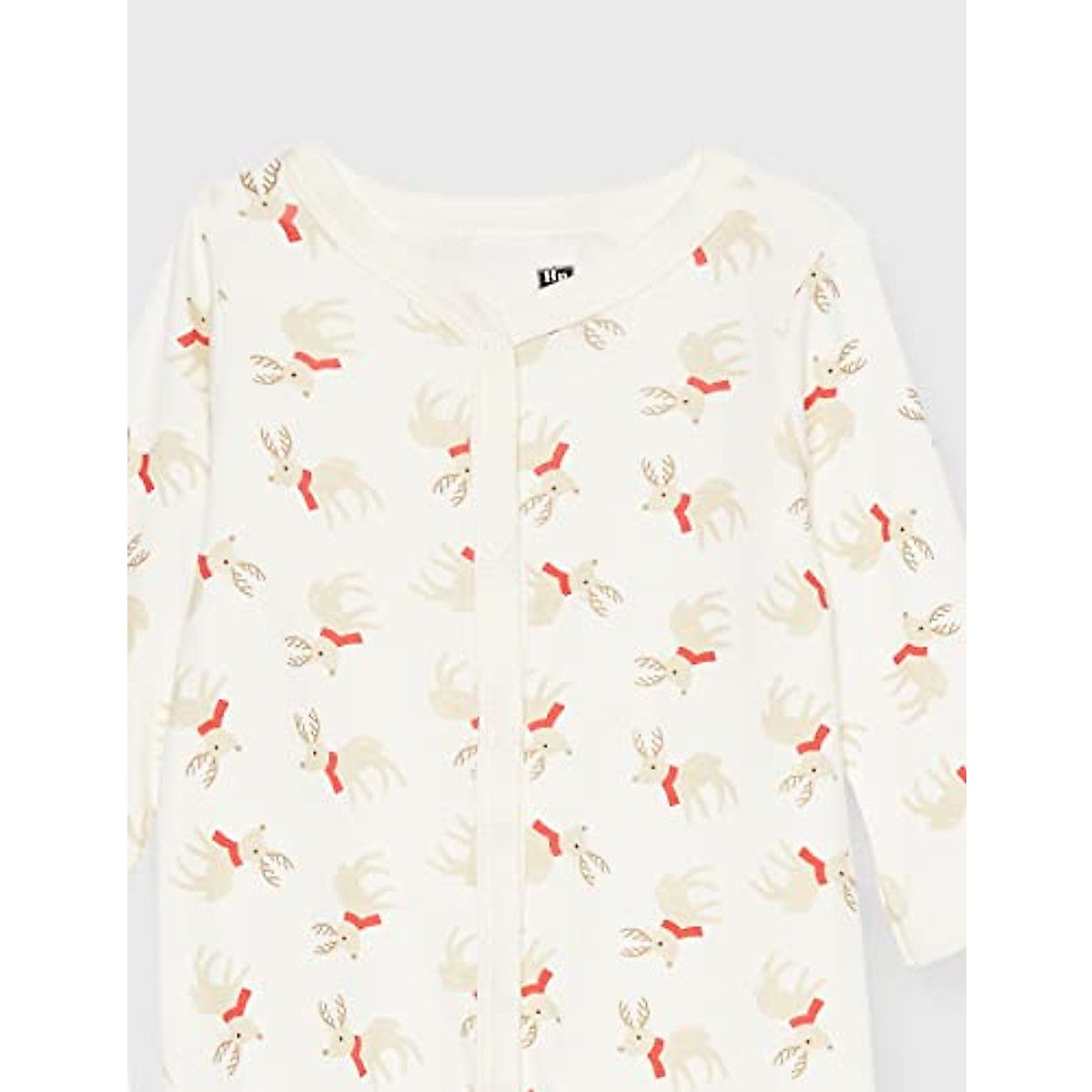 Hudson Baby Unisex Baby Cotton Sleep and Play, Reindeer, 0-3 Months