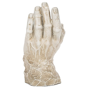 Joseph's Studio by Roman Inc., in The Palm of HIS Hand, Garden Collection, Religious Statue, Holy Family, Memorial, Angel, Patron Saint, Garden Décor (11x5x7)