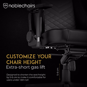 noblechairs Replacement Gas Cylinder for Epic, ICON, and Hero Gaming/Office Chairs, Extra-Short