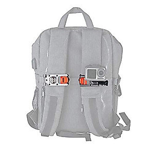 NICEYRIG Backpack Mount Clip for GoPro Hero 10/9/8/7/6/5, DJI Osmo Action, Universal Action Camera 360 Degree Shoulder Strap Mounting Clamp - 338