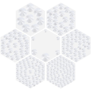 Massive Beads 6800pcs+ Flatback Glass Hotfix Iron On Rhinestones Crystal for DIY Making with 1 Tweezer & 1 Picking Pen for Shoes, Clothes, Face Art, Bags, Manicure (Clear Crystal, 6-Sizes)