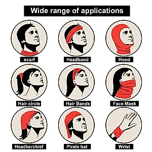 ZKSM 3 PCS Skull Mask Breathable Skull Face Masks Black Seamless Skull Balaclava Mask for Motorcycle Bike Hiking Ski Halloween Outdoor Riding