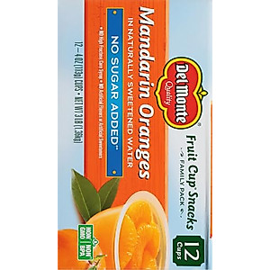 Del Monte, Mandarin Oranges No Sugar Add, 4 Ounce (Pack of 12)