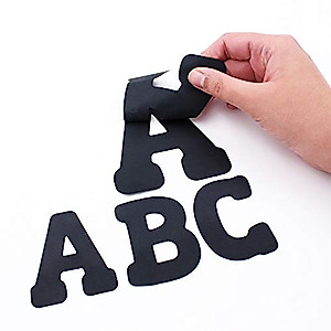 ArtSkills Paper Poster Letters and Numbers for Projects and Crafts, 4" and 2.5", Black, 150 Pieces