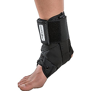 DonJoy Stabilizing Pro Ankle Support Brace, Black, Small (Pack of 1)