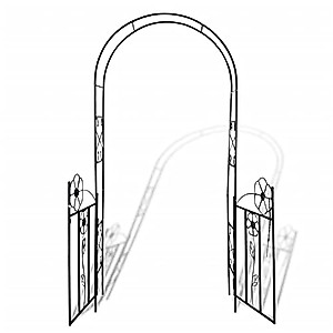 CIADAZ Garden Wedding Arch Garden Arch Trellis Garden Trellis Arch Garden Gate Rose Trellis Decorative Garden Fence Garden Fence with Gate Arbor with Gate Garden Arch Door