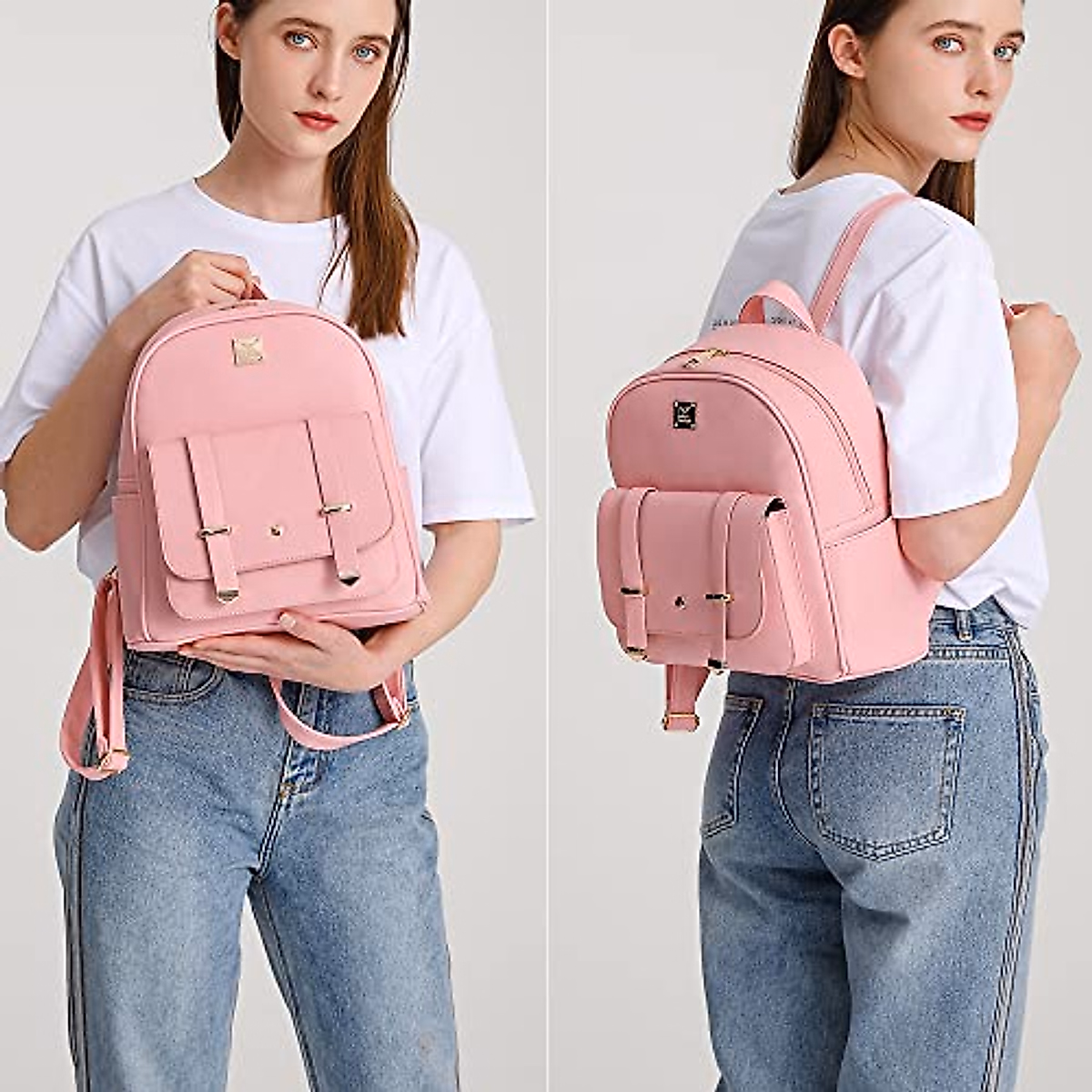 MACCINELO Girls Fashion Mini Leather Backpack Purse for Women Cute Small Backpack for Ladies Shoulder Bag over 5 years old