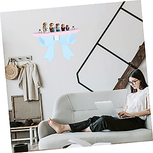 CORHAD 1pc Bow Tie Rack Office Decor Wall Shelf Bowknot Bedroom Shelf Floating Shelves Nursery Decor Office Shelving Kids Bookshelf Semi Wooden Small Bookshelf Child