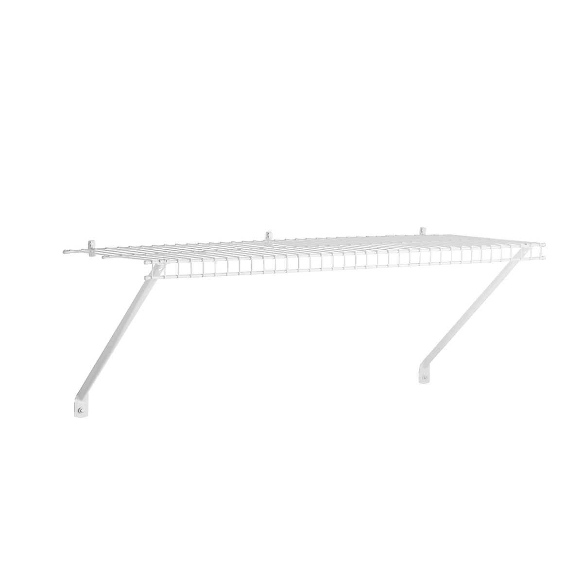 Rubbermaid Linen Closet Shelf Kit, 3-Feet, White, Wire Shelving System for Laundry Rooms, Linen Closets or Basements