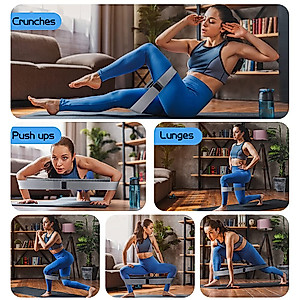 Uten Resistance Bands for Women and Man, Non-Slip Booty Bands for Legs and Butt, 3 Levels Workout Bands Exercise Bands Glute Bands Elastic Bands for Home Fitness, Yoga, Pilates, Gym