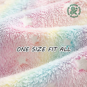 ANDSTAR Wearable Blanket Hoodie, Oversized Hooded for Women and Men, Comfy Sweatshirt with Giant Pocket （rainbow）