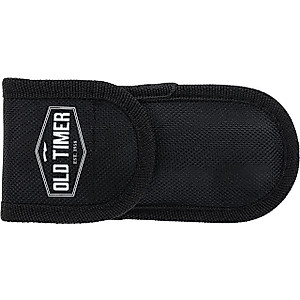 Old Timer 6OT Golden Bear Traditional Lockback Pocket Knife with 3.9in High Carbon Stainless Steel Clip Point Blade, Sawcut Handle, and Lanyard Hole for Hunting, Whittling, Camping, EDC, and Outdoors