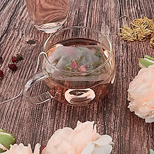 NEPAK 100 Pcs Disposable Tea Bags for Loose Leaf Tea,Empty Tea Bags with Drawstring,Tea Filter Bags for Loose Tea(3.15 x 3.94 inches)